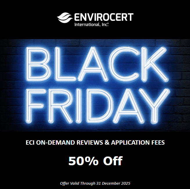 Black Friday 2025 - EnviroCert International, Inc.